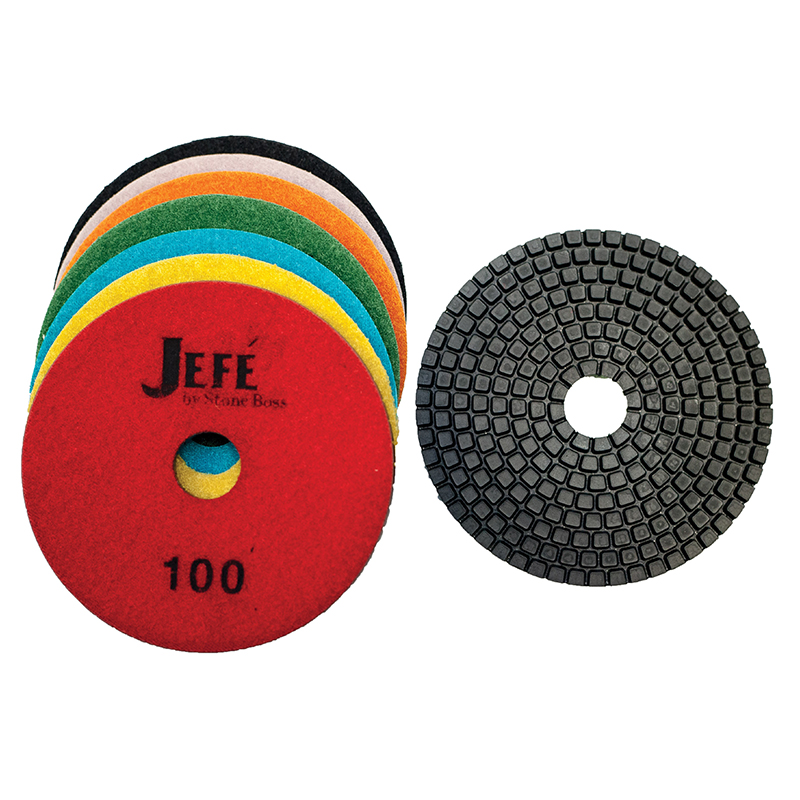 Jefe 4" Diamond Pads-1500G - Stone Boss