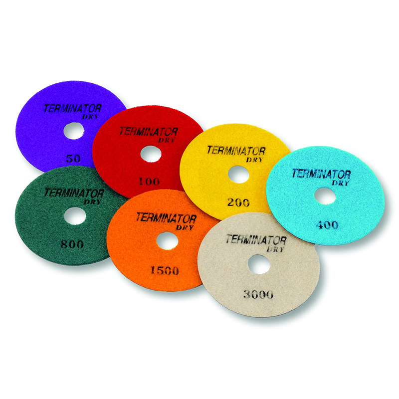 Terminator 4" Dry Polishing Pads-1500G - Stone Boss
